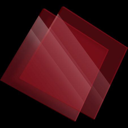 Plexiglass Teinté Rouge sur mesure de Haute Qualité - 3mm